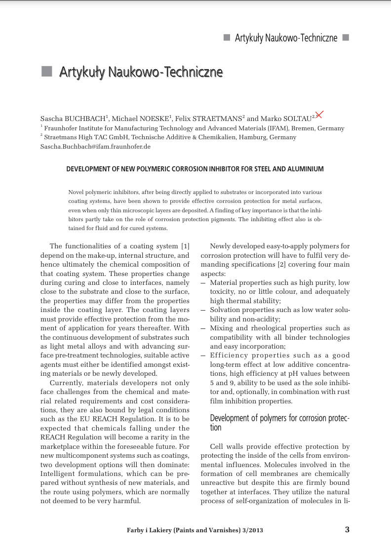 Articles & Publications - Straetmans High TAC GmbH